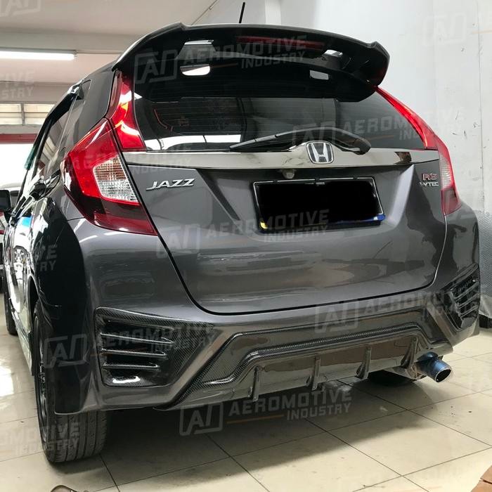 Jual Diffuser bodykit Noblesse Honda Jazz GK5 Carbon Kevlar | Shopee ...