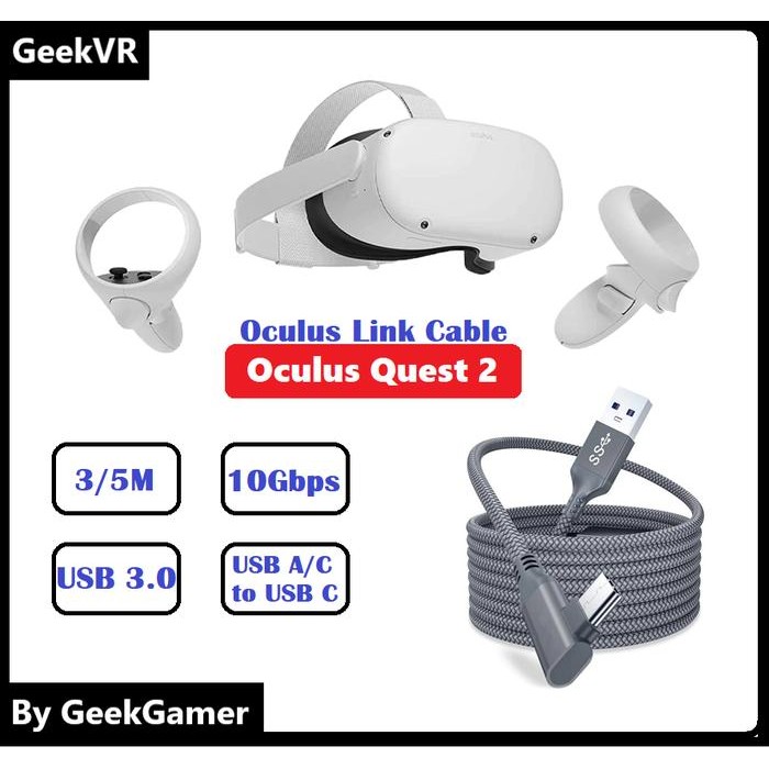 Jual JTTOP" USB LINK CABLE FOR META QUEST - 3M/5M USB A/C TO USB TYPE C ...