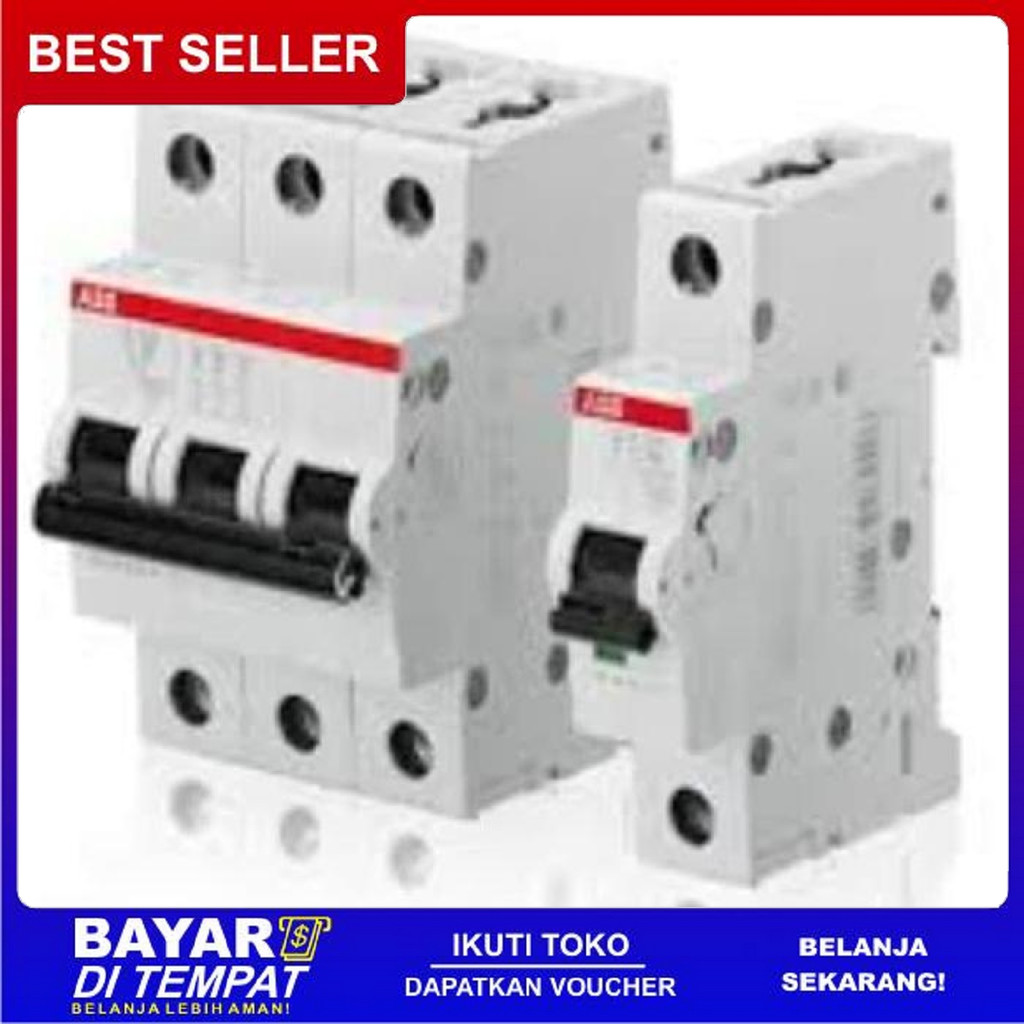 Jual FREE ONGKIR ABB MCB 1P 6A-10A 6 KA/ABB S201-C6,S201-C10 BISA COD | Shopee Indonesia