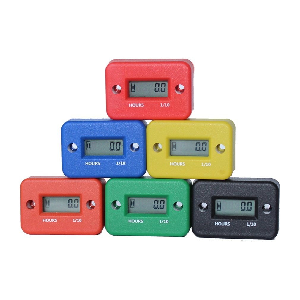 Jual Hot Motorcycle Hour Meter With Battery LCD Digital Timer With ...