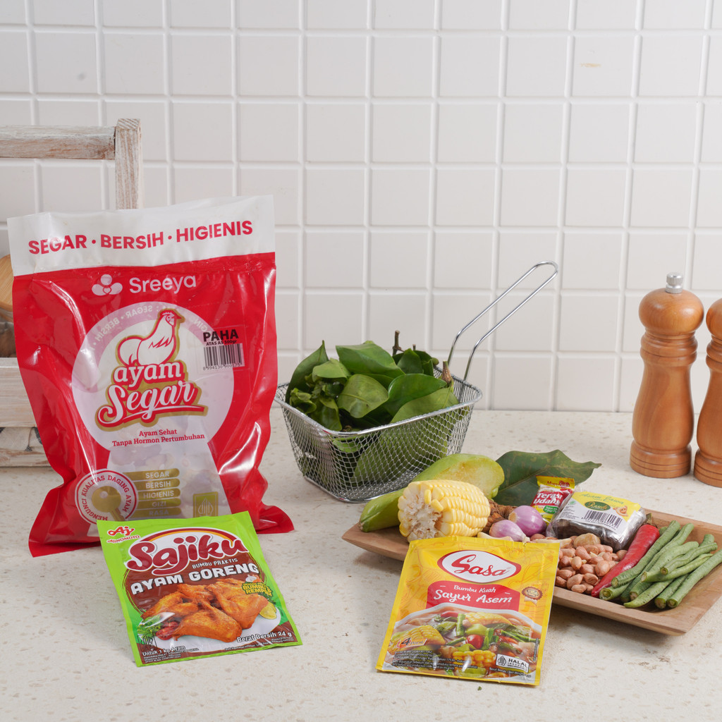 Jual Sayurbox x Sirka Bundle Paket Masak Ayam Goreng & Sayur Asem 1 ...