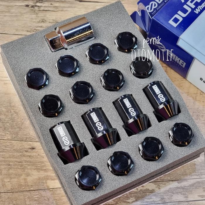Jual Readyy! Baut Enkei Duralumin Wheel Lock Nut Set Black Original ...