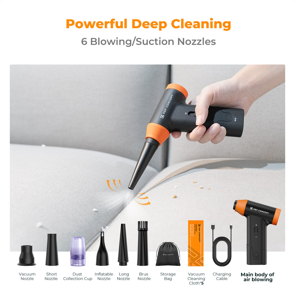 Jual 150000Rpm Electric Air Duster 2-In-1 Cordless Compressed Air ...