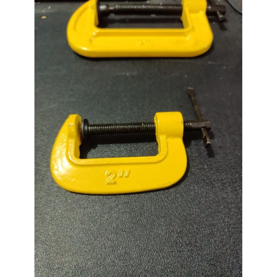 Jual New G Clamp C / Catok Klem C Penjepit Besi Meja Kayu 2 inch ...