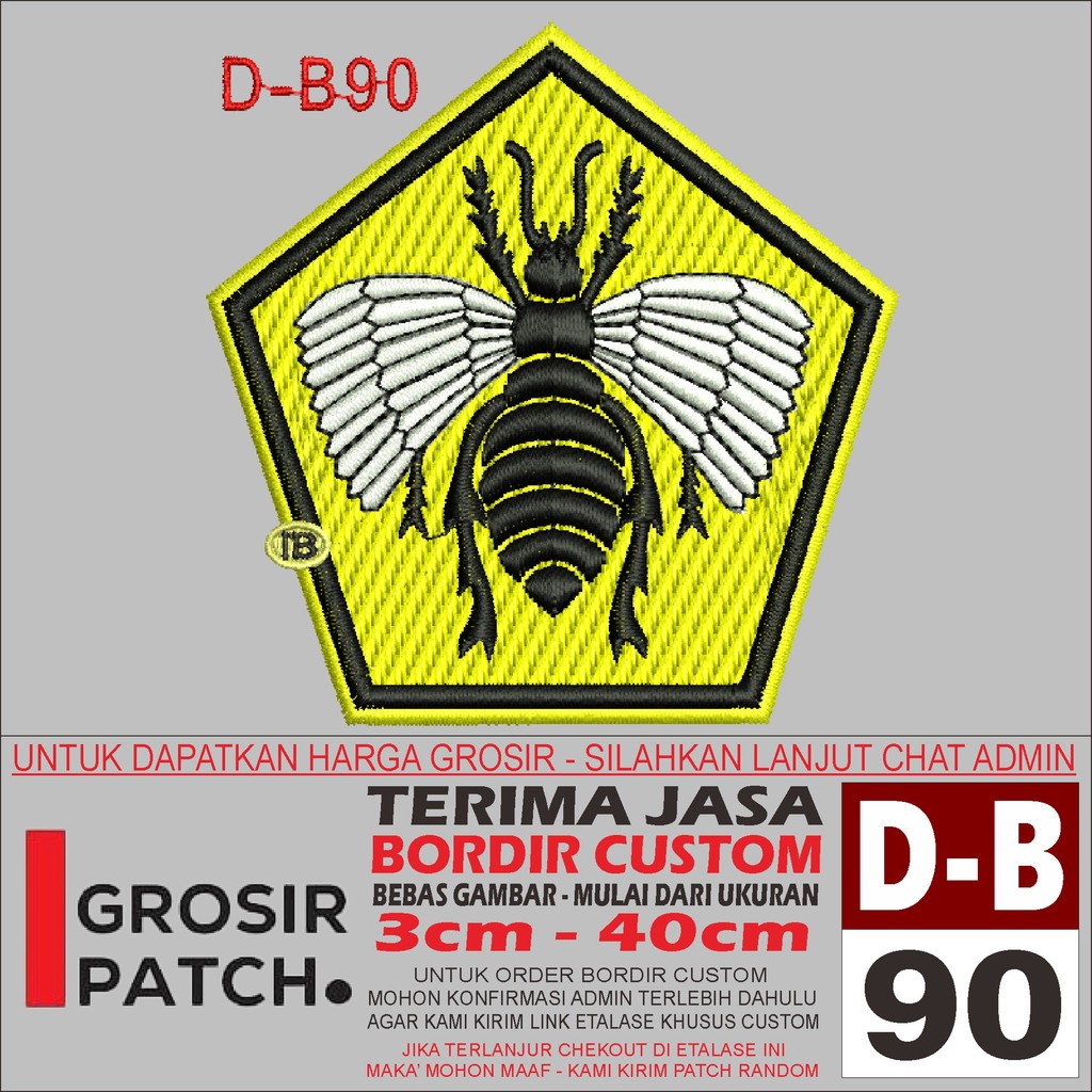Jual MB PATCH BORDIR D-B90 LOGO SRADHA WIRYA SAMERTITAYA AKSESORIS ...