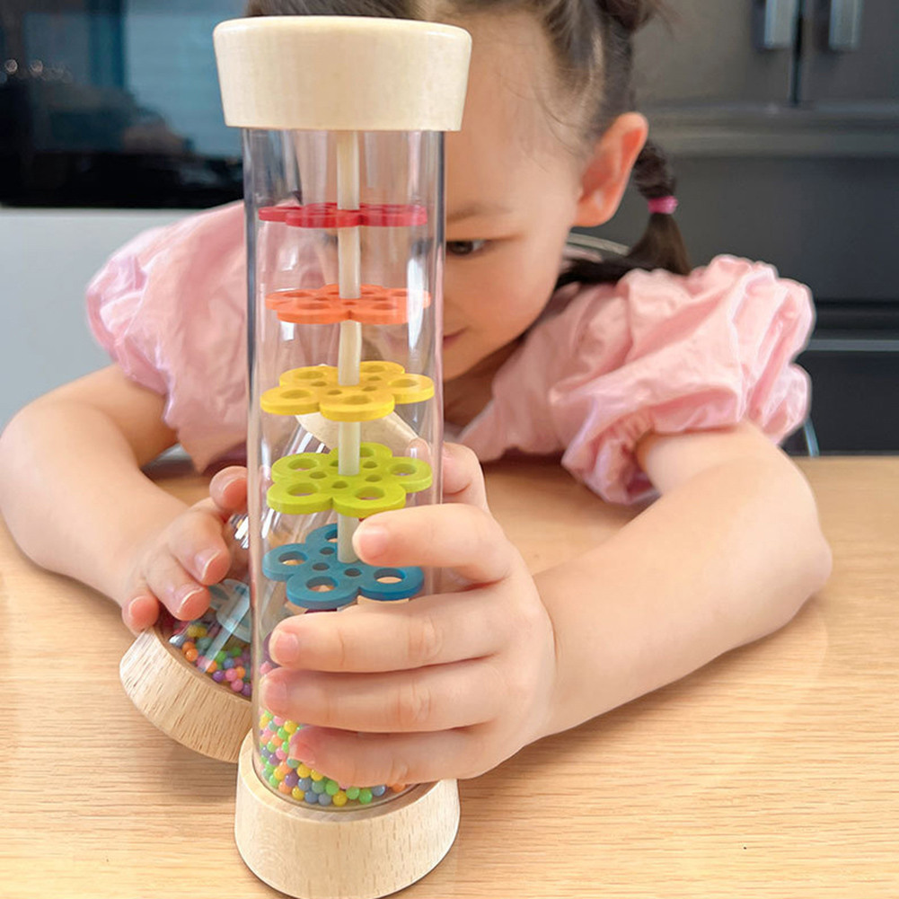Jual Rain Stick Toy Kids Sensory Developmental Rhythm Shaker Rainmaker ...