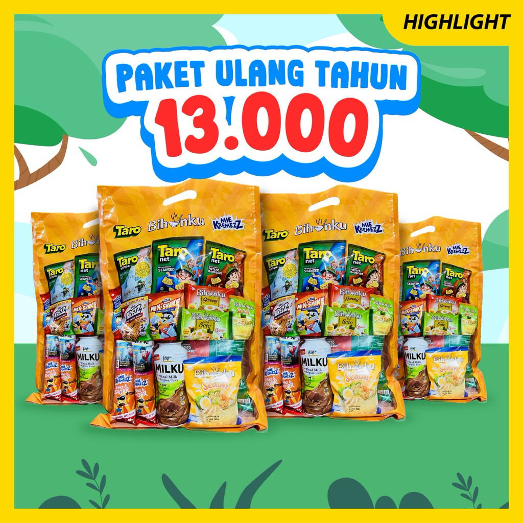 Jual Andrianbijaksana Paket Snack Hadiah Ulangtahun Anak Paling Murah ...