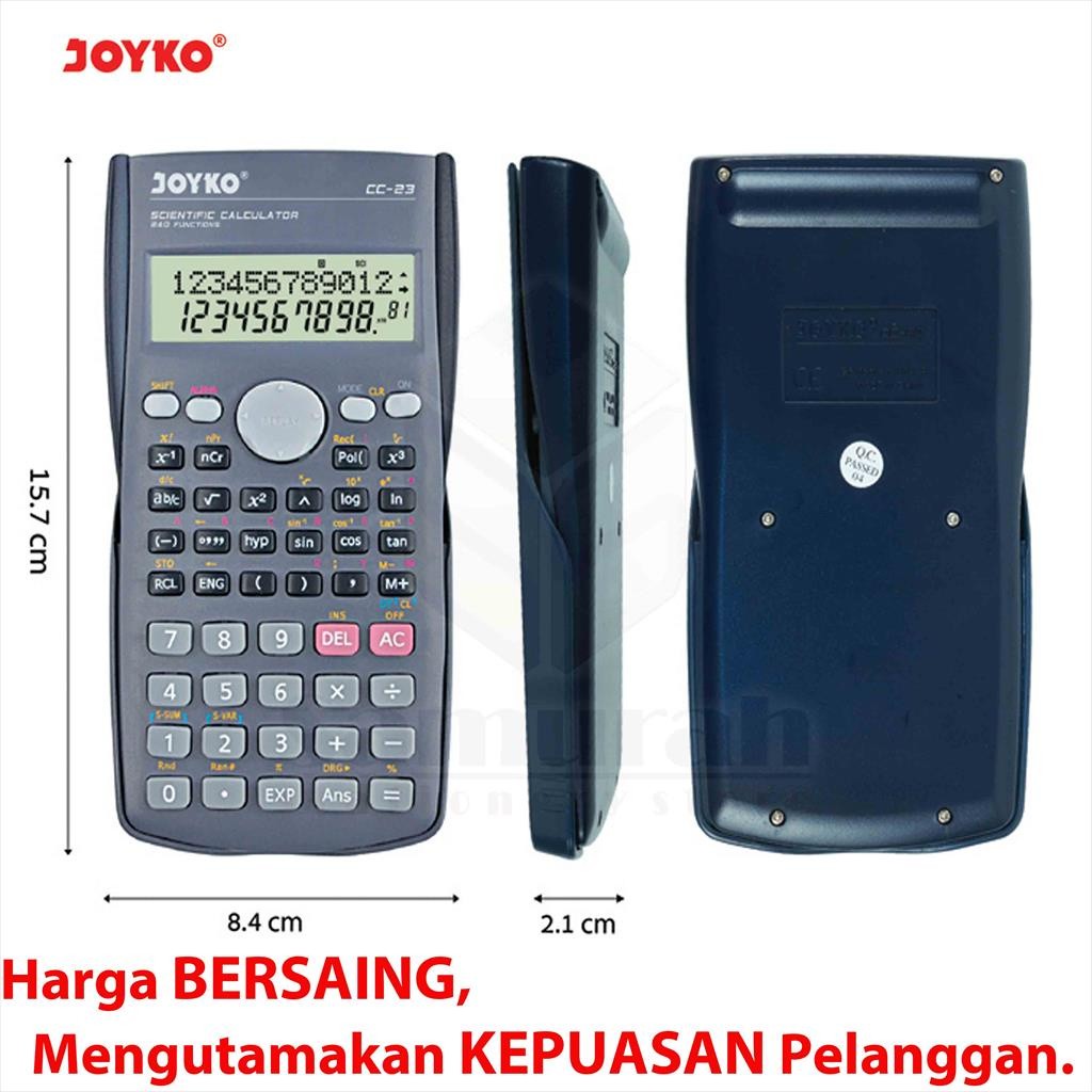Jual Kalkulator Meja Joyko CC 23 Sin Cos Tan 240 Functions / Calculator ...