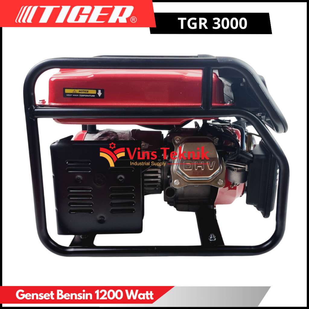 Jual Mesin Genset Bensin 1000 Watt Generator Set TGR 3000 TIGER TGR3000 ...
