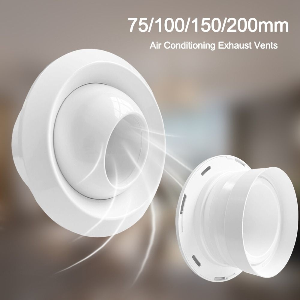 Jual ABS Air Conditioning Exhaust Vents Round Adjustable Ventilation ...