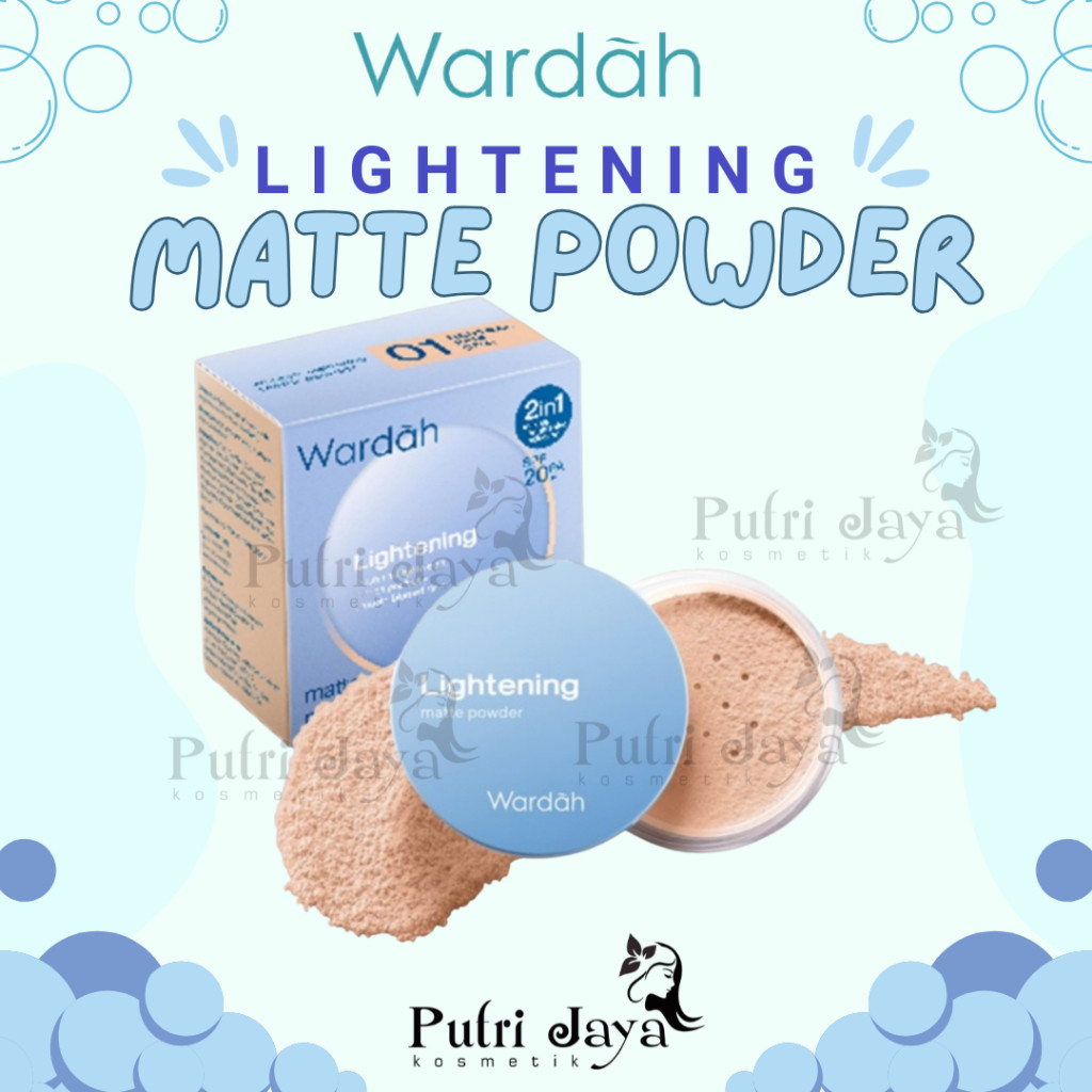 Jual Wardah Lightening Matte Powder Bedak Tabur 20Gr (C0D) | Shopee ...