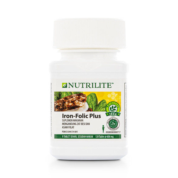 Jual NUTRILITE IRON FOLIC PLUS VITAMIN ZAT BESI AMWAY ORIGINAL 120 EA ...