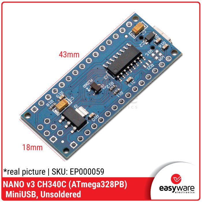 Jual NANO V3 ATmega328P CH340 Arduino Nano Compatible Nano ATmega328 ...