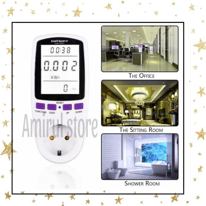 Jual Ready Stock Watt Meter Ac Digital Volt Pemakaian Kwh Daya Energy ...