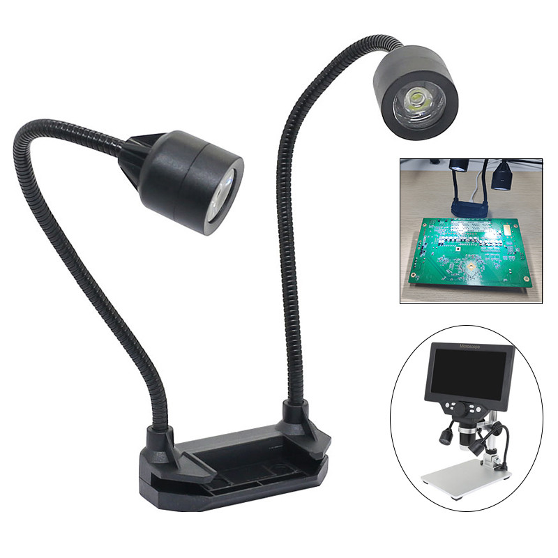 Jual Lampu Cincin Mikroskop Lampu Iluminator Kepala Ganda LED untuk ...