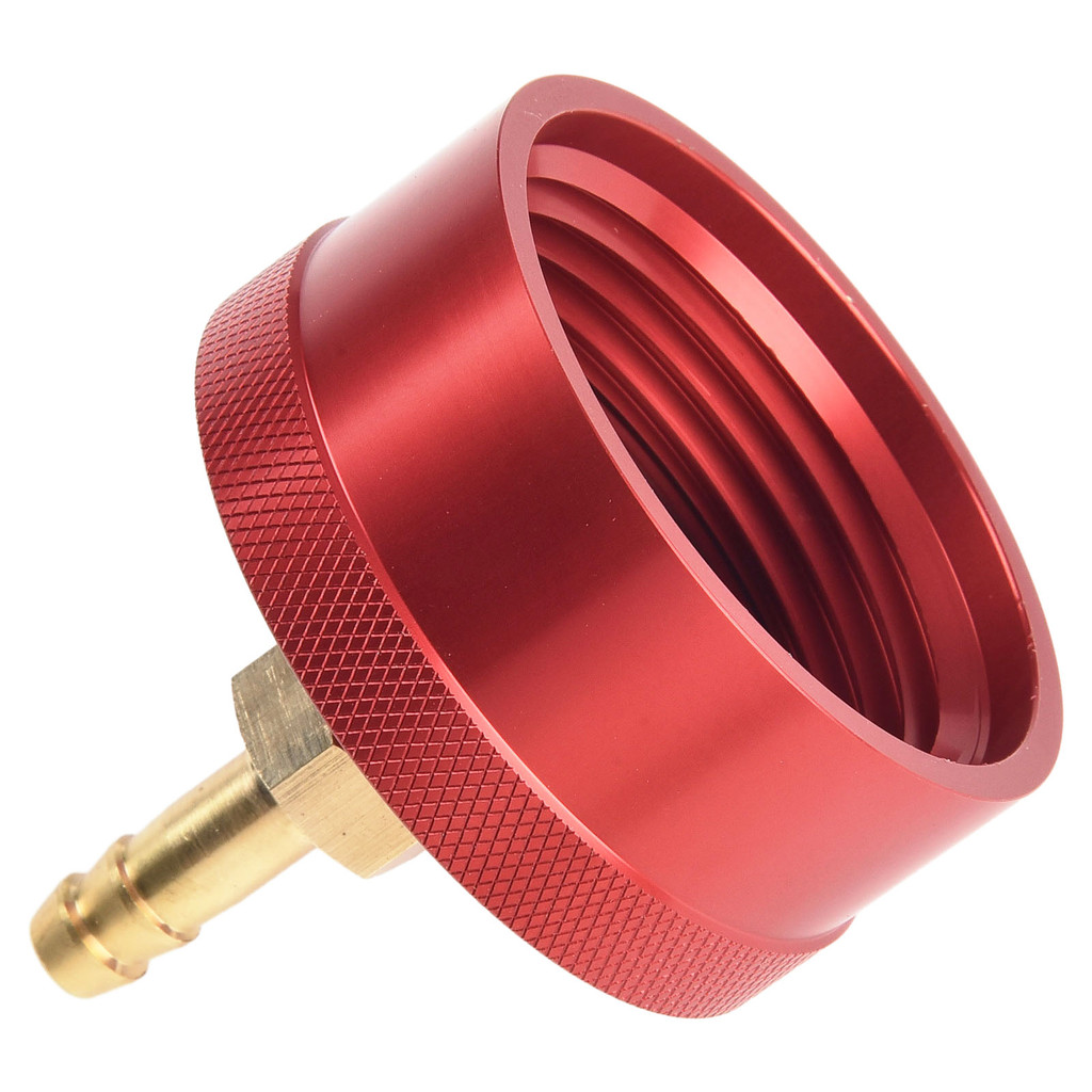 Jual CNC Billet Aluminum Extension Cover Gas Cap 1/4\\\" NPT Port Brass ...