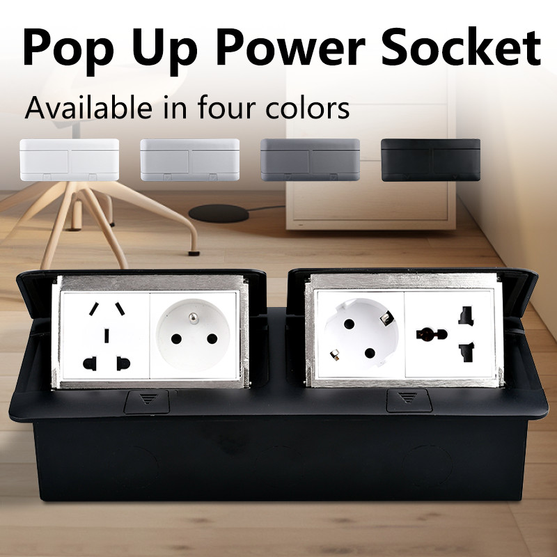 Jual Countertop Socket Universal Socket with USB Embedded Table Socket ...
