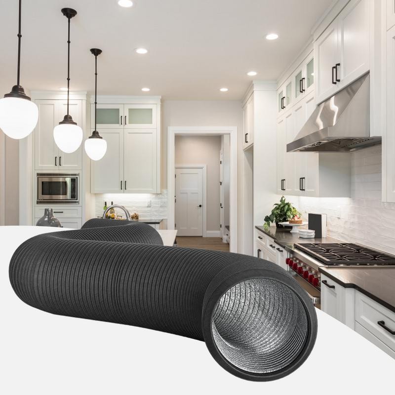 Jual Flexible 4/6 In Aluminum Ducting 10/16 Feet Dryer Vent Hose Heavy ...