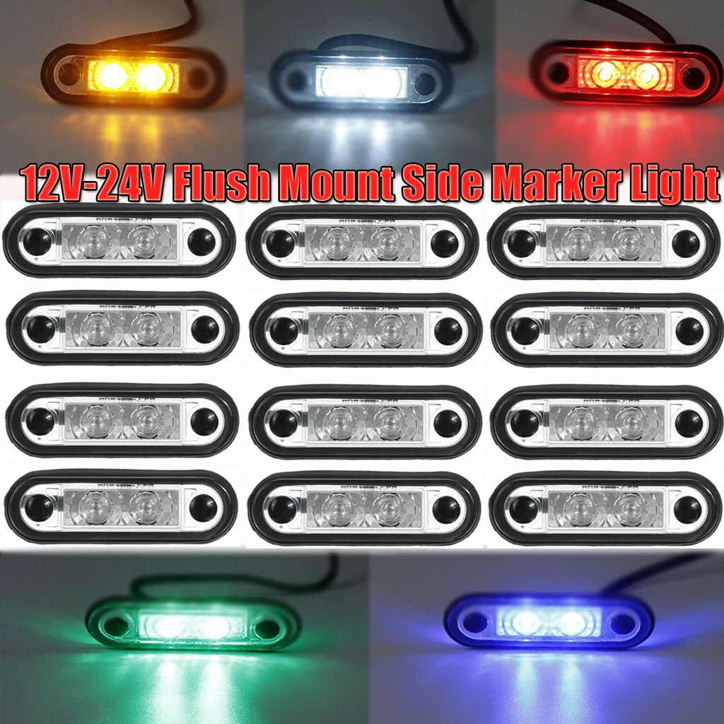 Jual Lampu Penanda Samping LED 12V/24V Tahan Air Lampu Sinyal Belok ...