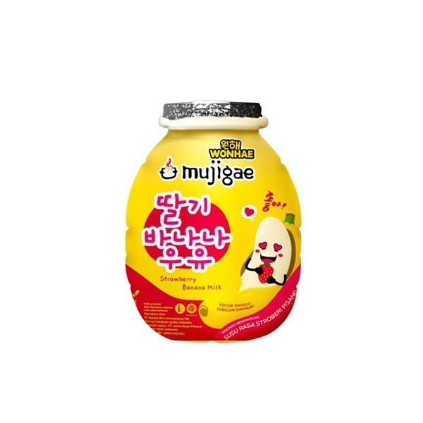 Jual MUJIGAE BANANA MILK STRAWBERRY 250ML | Shopee Indonesia