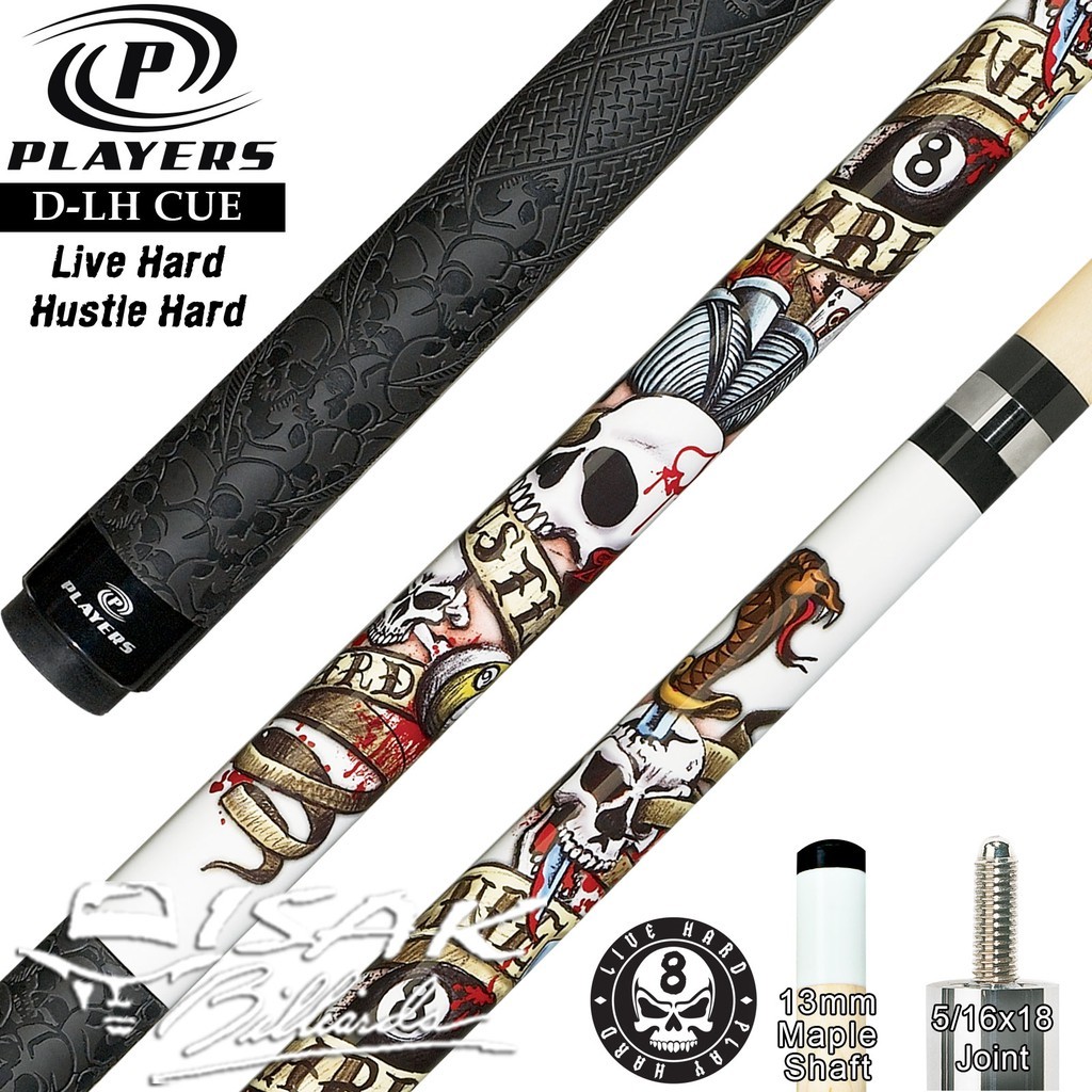 Jual Players D-LH Pool Cue - Hustle Hard Billiard Stick Stik Biliar ...
