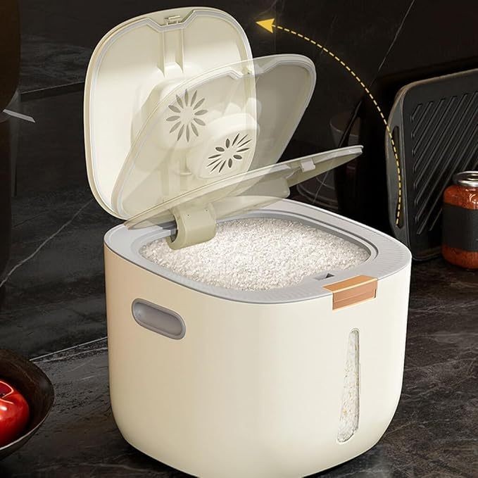 Jual ID TEMPAT WADAH DISPENSER BERAS DESAIN AESTHETIC RICE BOX ...