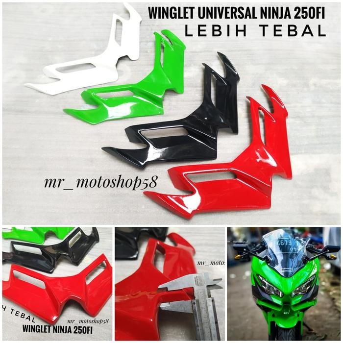 Jual winglet Kawasaki ninja 250 fi 250 winglet ninja new 250 fi ...