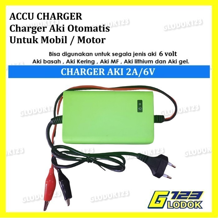 Jual Alat Cas Charger Aki Accu Kering Basah 6V 12V 24V 2A 6A Motor ...