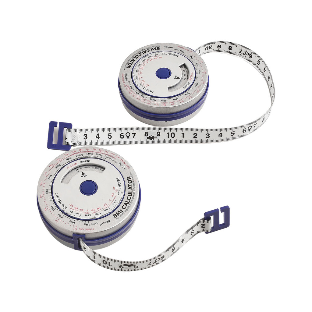 Jual 2pcs Tape Measure 2meters BMI Body Mass Index Retractable Tape ...