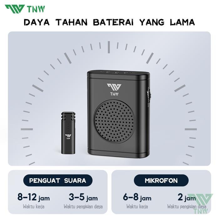 Jual TNW Y20 Speaker Pinggang Mini Speaker Megaphone Portable Dengan Microphone Clip On Wireless ...