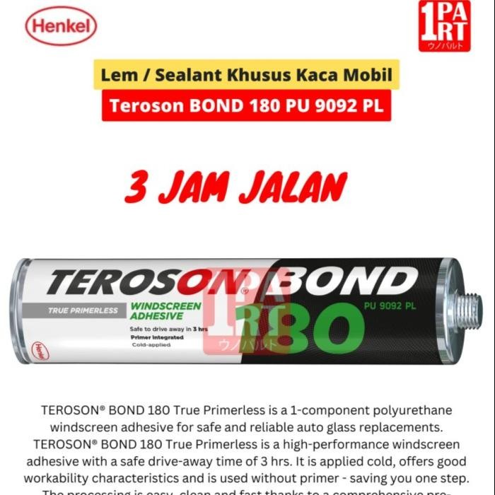 Jual LEM SILER SEALANT KACA MOBIL & BEMPER TEROSON BOND 180 PU 9092 ...