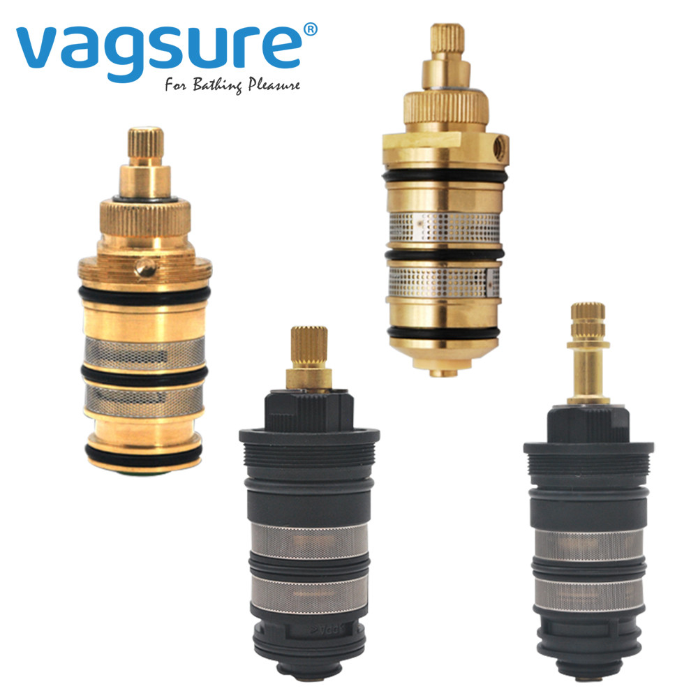 Jual Brass Thermostatic Valve Spool Copper Faucet Cartridge Bath Mixer ...