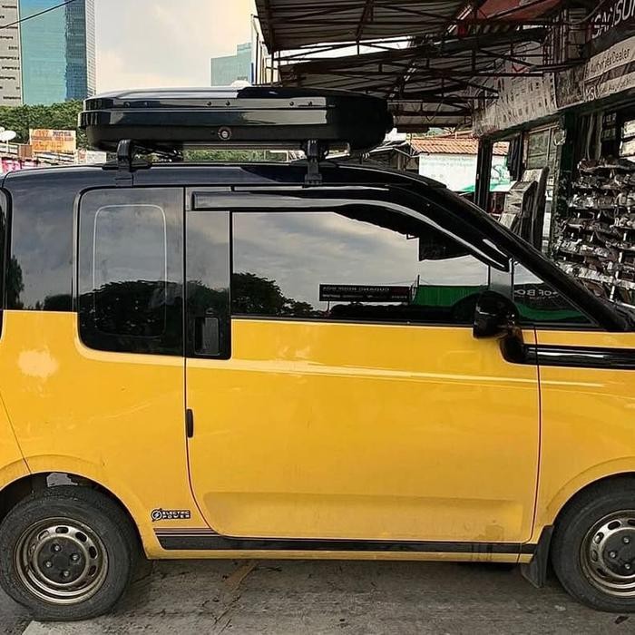 Jual roofbox hitam untuk wuling air ev/roof box mobil hitam glossy ...
