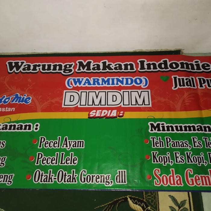 Jual SPANDUK BANNER WARMINDO WARUNG MAKAN INDOMIE UKURAN 2M X 1M New ...