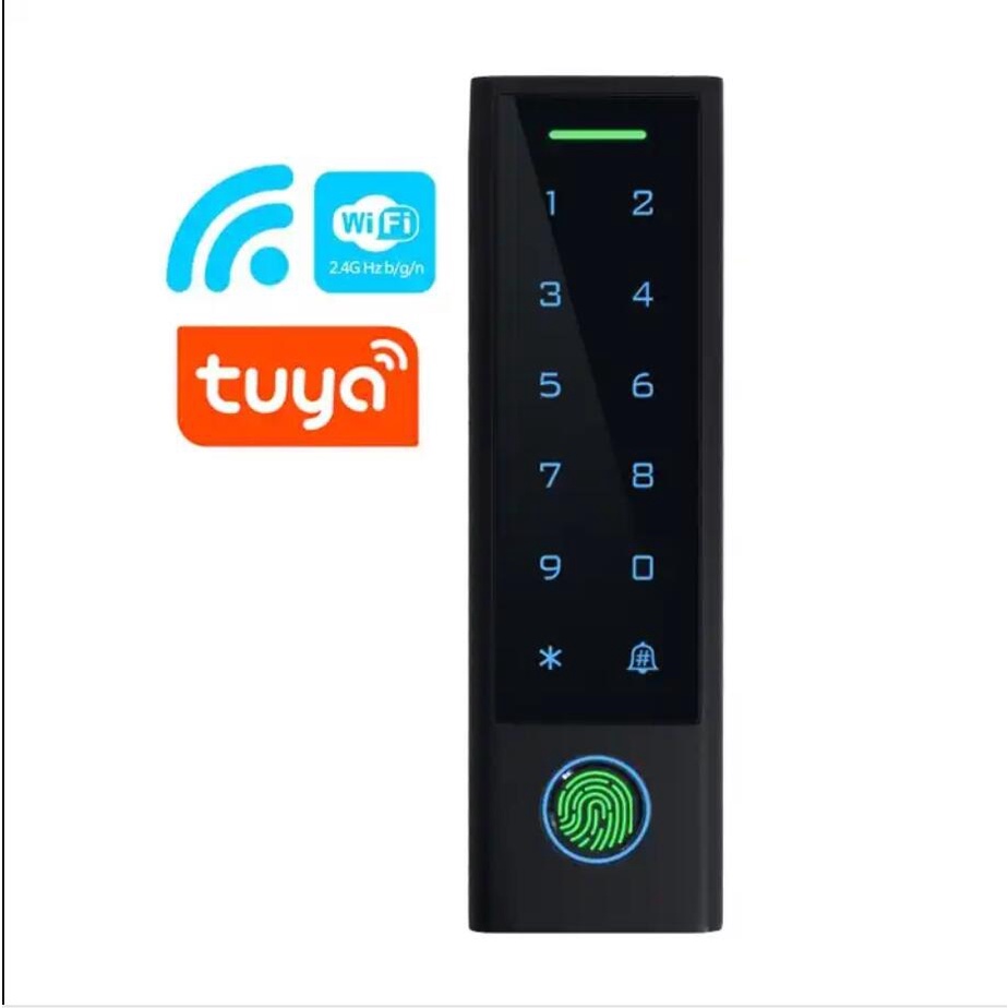 Jual NWK Plastic WIFI TUYA App Biometric Fingerprint Access Controller Keypad Waterproof RFID ID ...