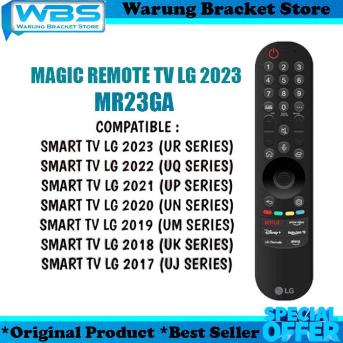 Jual Magic Remote TV LG MR23GA Remot Smart TV LG MR23 MR23GN 2023 ...