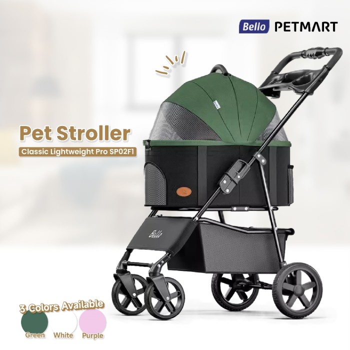 Jual Terbaru! Bello Pet Stroller Classic Lightweight Pro Sp02Fd ...