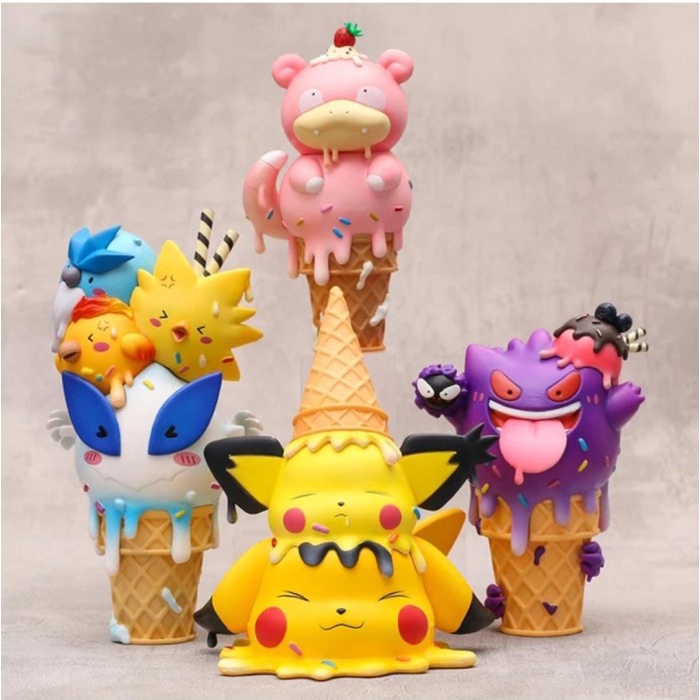 Jual (RAD) Pokemon PIKACHU GENGAR SLOWPOKE LUGIA Ice Cream Version ...