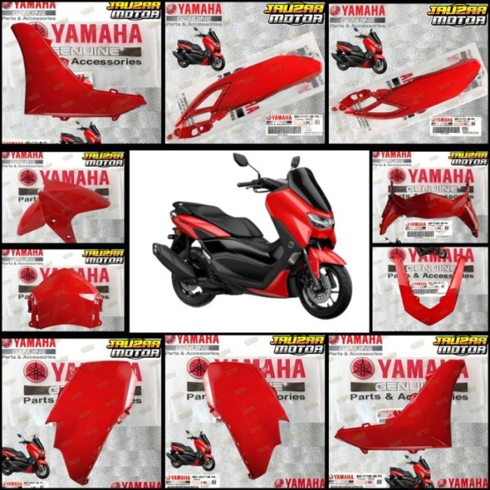 Jual Cover Body Halus Full All New Nmax 2020 2024 Merah Glosy Metalik ...