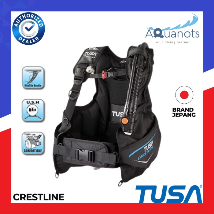 Jual Tusa Bcd Crestline BC0603B Jepang Alat Selam Scuba Diving | Shopee Indonesia