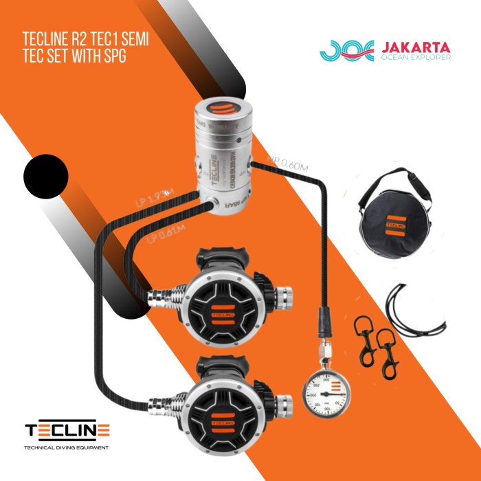 Jual TECLINE REGULATOR R2 TEC1 SEMI TEC1 - SPG SET / REGULATOR DIVING ...