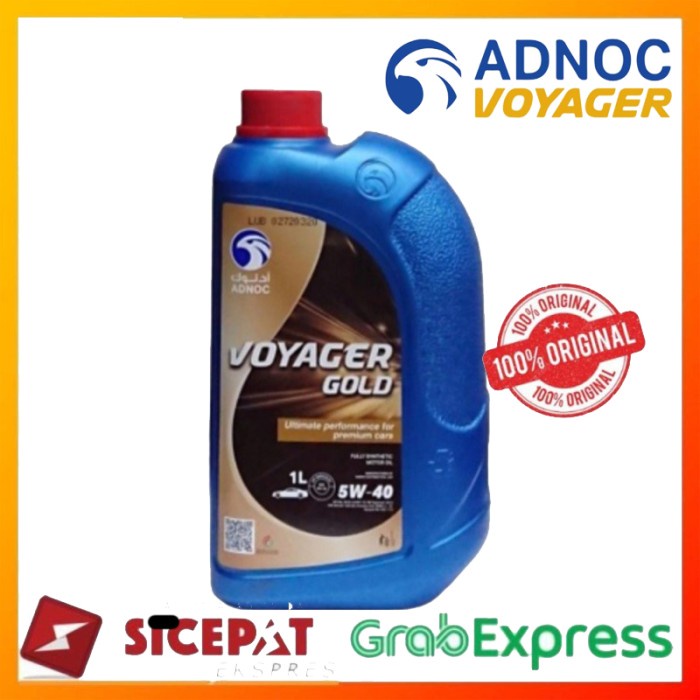 Jual Adnoc Voyager Gold 5W30 5W40 1L Full Synthetic Oli Mesin Motor ...