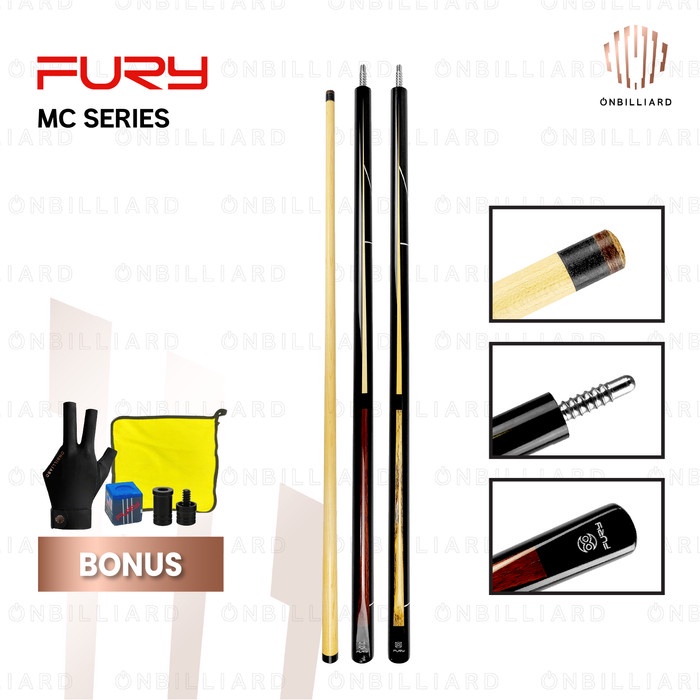 Jual FURY MC Series MC-1 MC-2 Cue Snooker Chinese pool Joy HeyBall ...