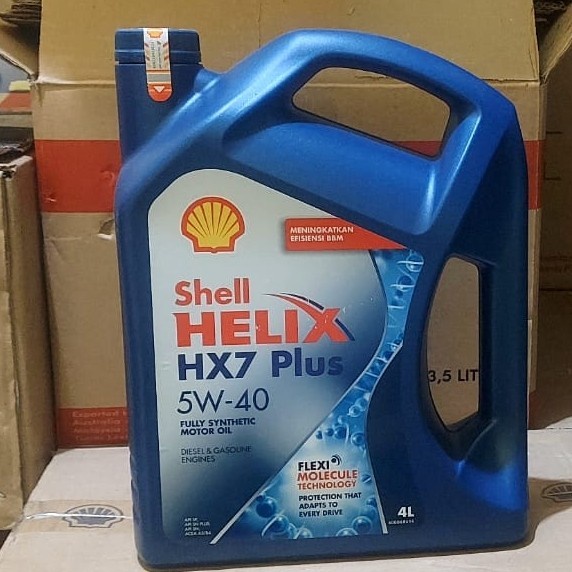 Jual Oli Shell Helix Hx7 5W-40 100% Asli Fully Synthetic Sn Plus 4 ...