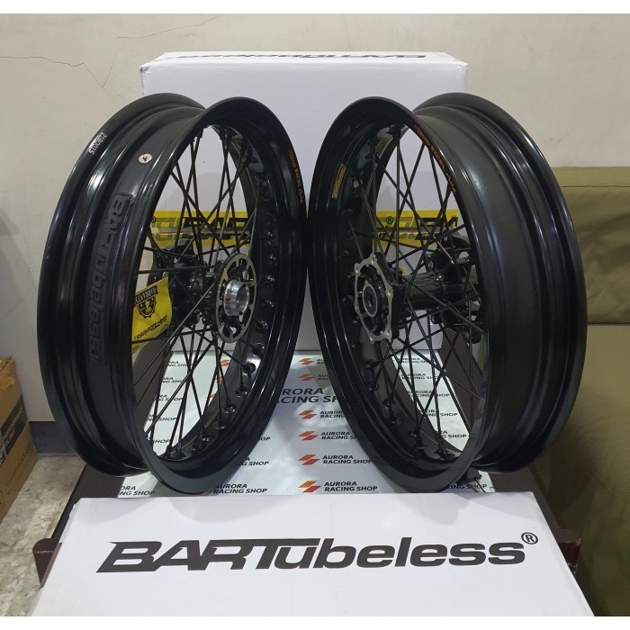 Jual Velg Takasago Excel Wr 155 Set Bartubeless 17 X 300 / 350 Black ...