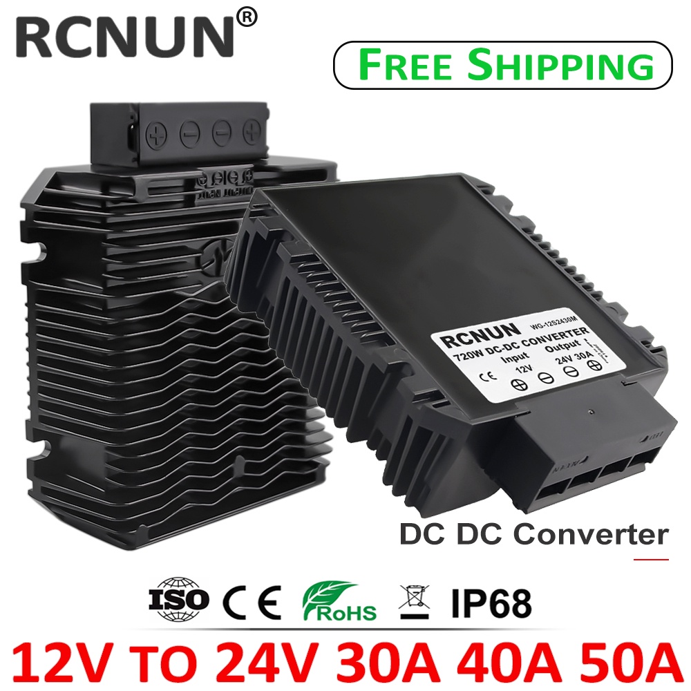 Jual MONC 12V to 24V 48V 20A 30A 40A 50A Step Up DC DC Power Converter ...