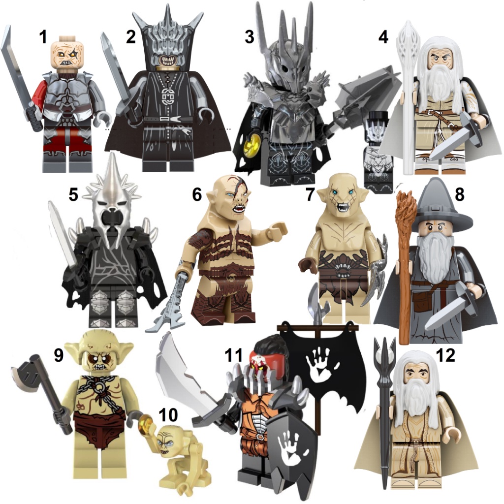 Jual LOTR Sauron Witch King Angmar Orc Uruk Hai Gollum Goblin Azog ...
