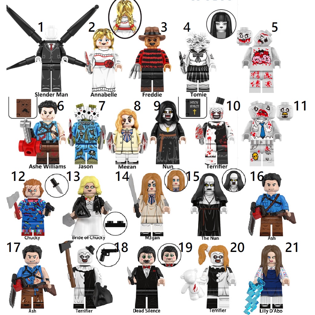 Jual Halloween Conjuring Universe Valak The Nun Slender Man Annabelle ...