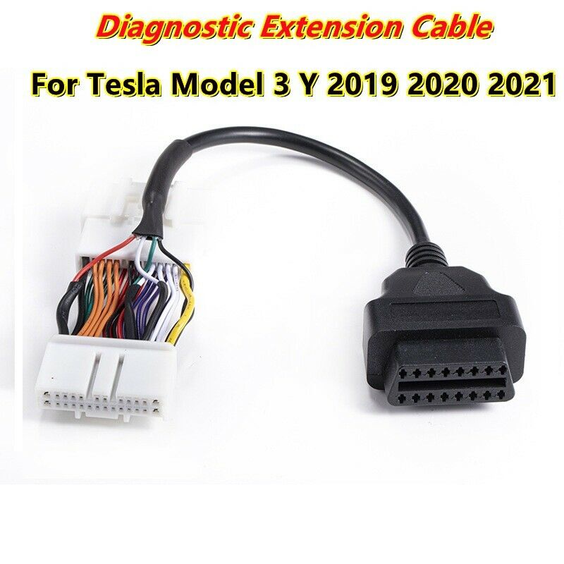 Jual NAUX 26 PIN Adapter Cable for Tesla Model 3 / Y Diagnostic Port ...