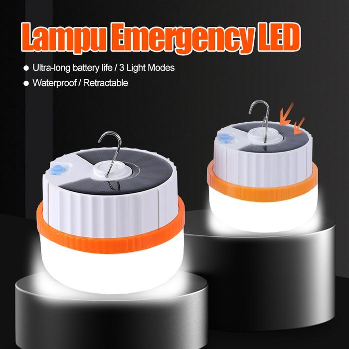 Jual Lampu Emergency Led Tahan Lama 400W Lampu Camping Gantung Super Terang Type C Charge Lampu ...